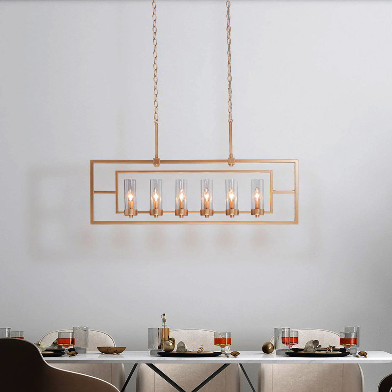 Willa Arlo™ Interiors Labonte 6 - Light Dimmable Kitchen Island Pendant Light & Reviews | Wayfair